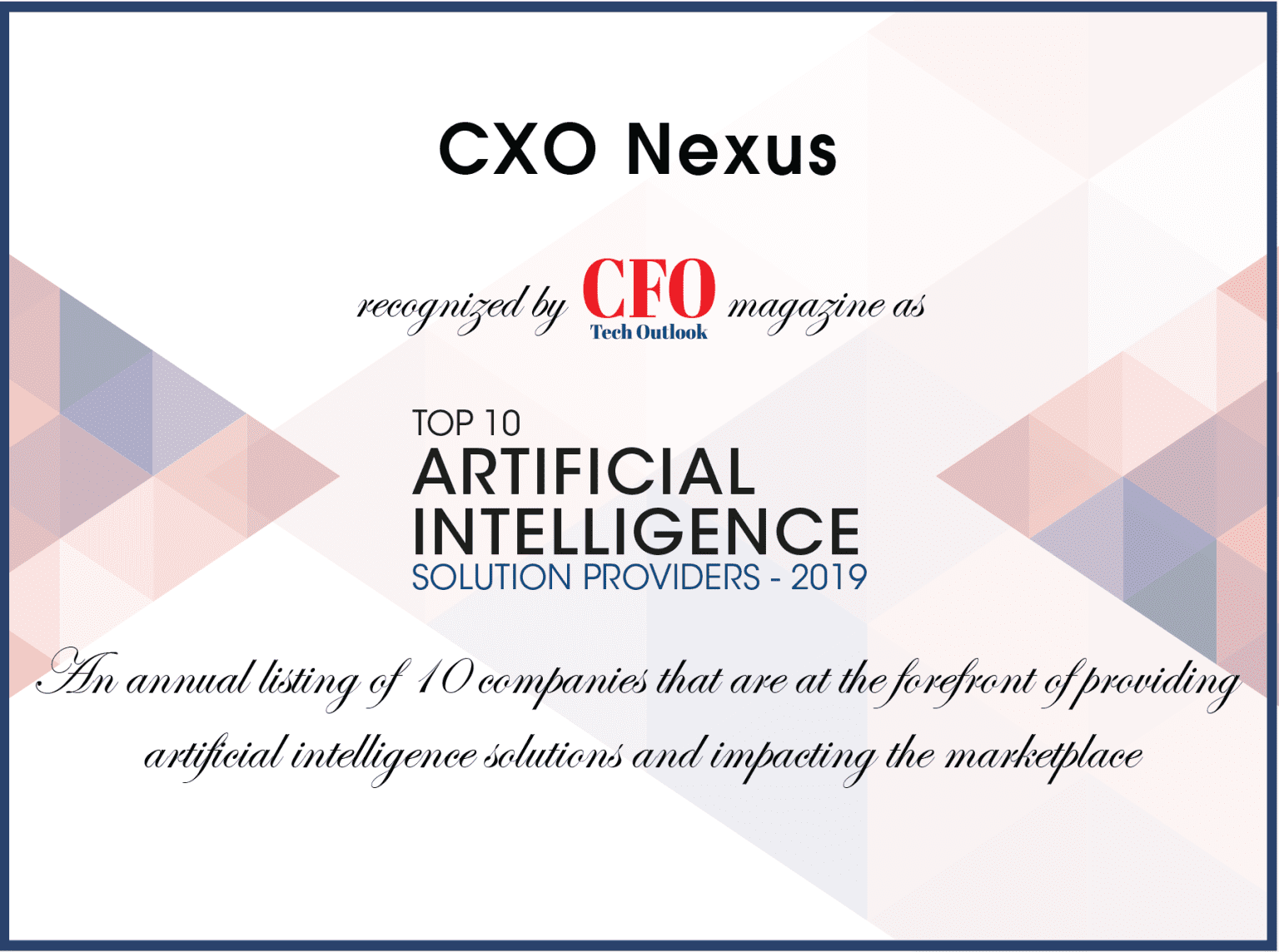 We Made the Cover of CFO Tech Outlook | CXO Nexus